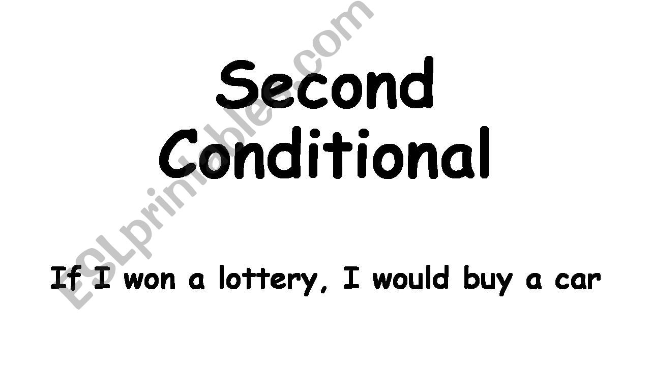 ESL - English PowerPoints: Second Conditional