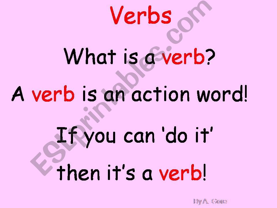ESL - English PowerPoints: Verbs and Adverbs