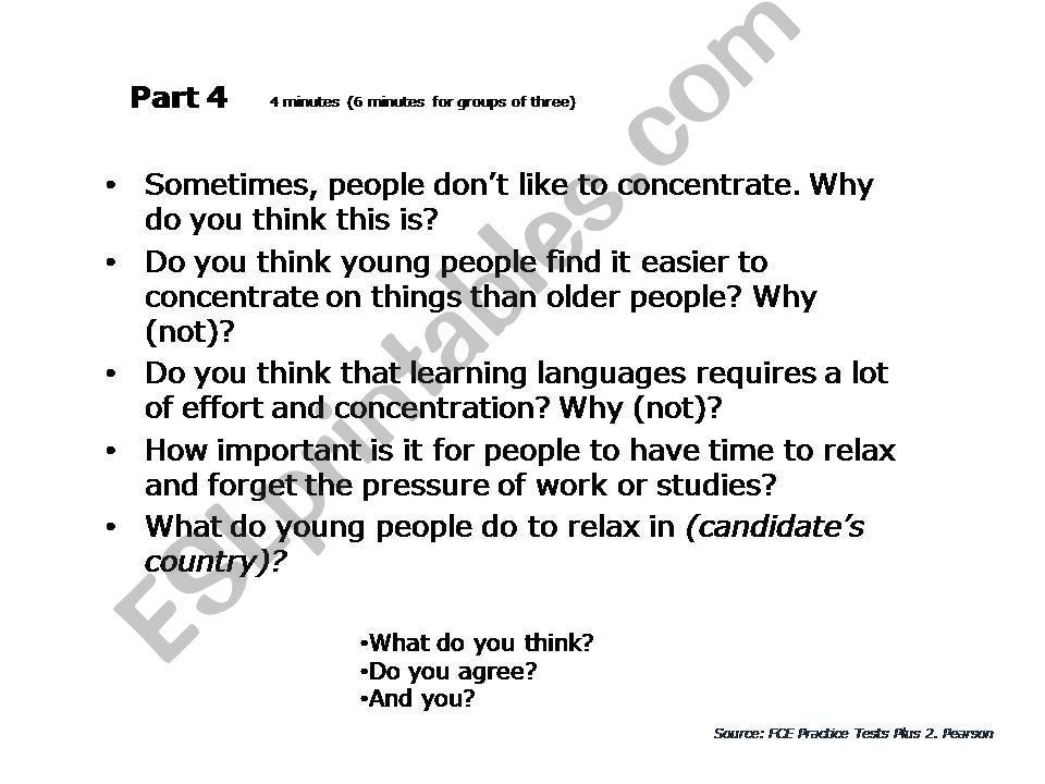 Cambridge English First Fce B2 — Speaking Paper By Kse 43 Off