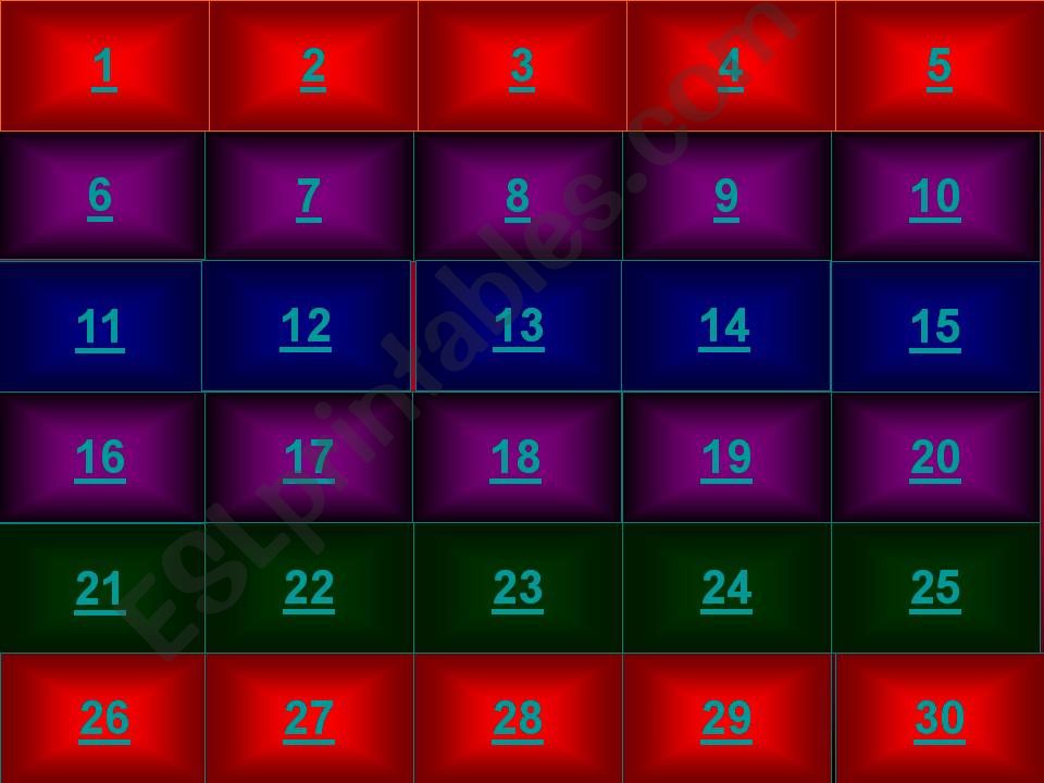 ESL - English PowerPoints: PARTS OF THE BODY GAME JEOPARDY