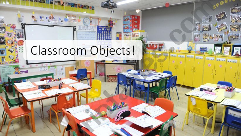 ESL - English PowerPoints: Classroom Objects