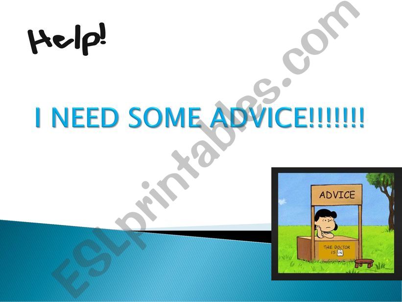 ESL - English PowerPoints: Giving advice (should)