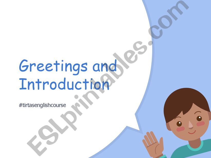 ESL - English PowerPoints: Greetings and Introduction