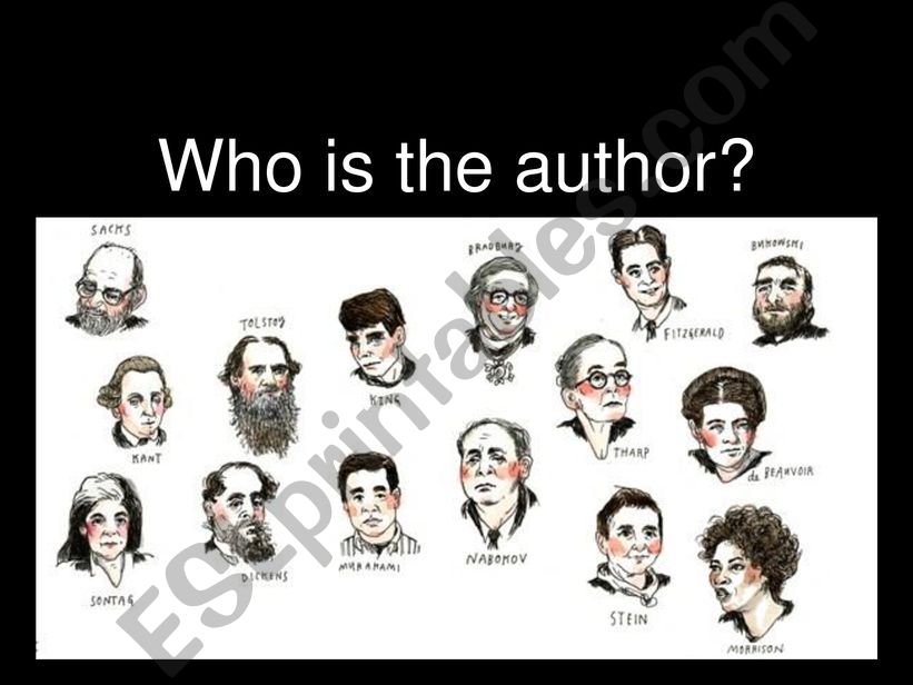 ESL - English PowerPoints: Famous Authors
