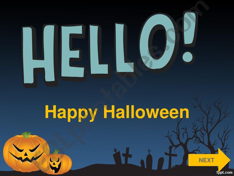 ESL - English PowerPoints: Halloween Powerpoint
