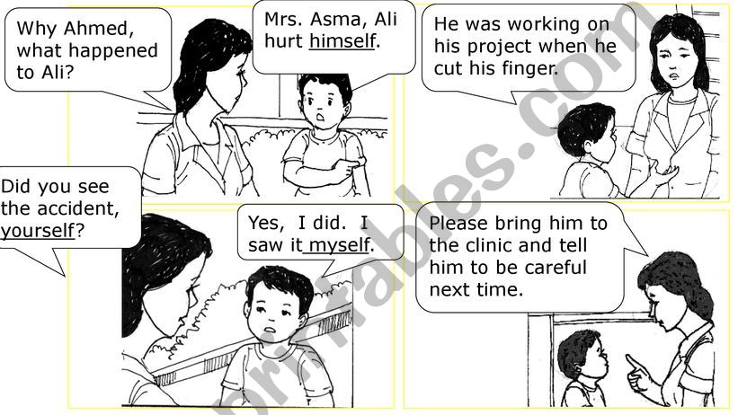 Reflexive Pronouns Comics