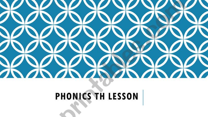 ESL - English PowerPoints: Phonics TH Lesson