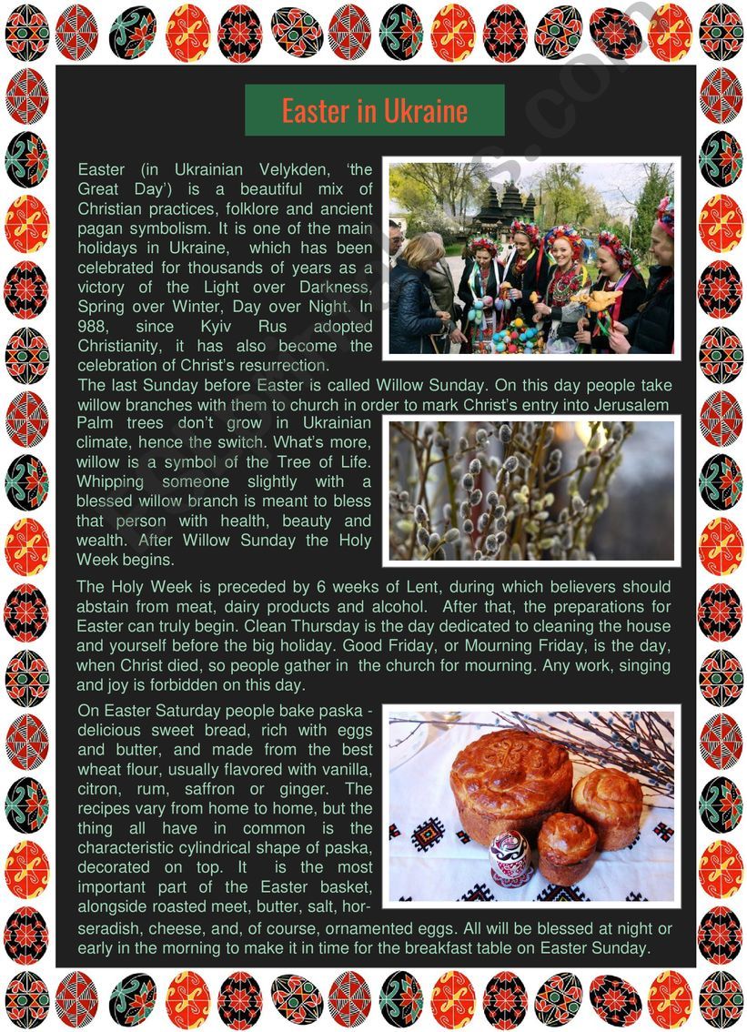 ESL - English PowerPoints: Easter in Ukraine