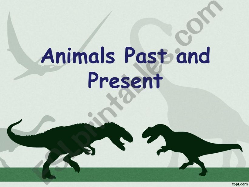 ESL - English PowerPoints: Dinosaurs