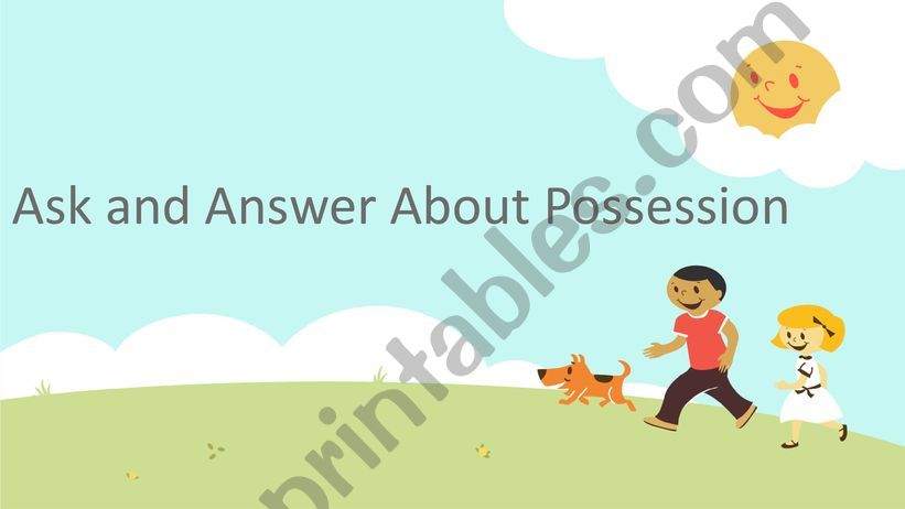 ESL - English PowerPoints: Possessive adjectives