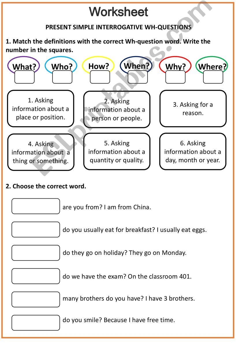 ESL - English PowerPoints: WH QUESTIONS