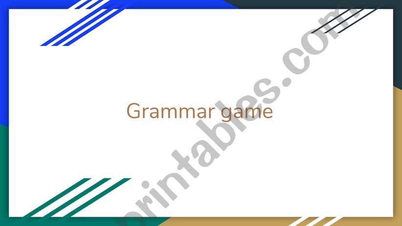 ESL - English PowerPoints: Grammar Review