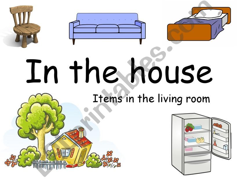 ESL - English PowerPoints: In the house vocabulary - Living room