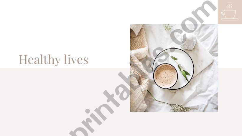 ESL - English PowerPoints: Healthy lives