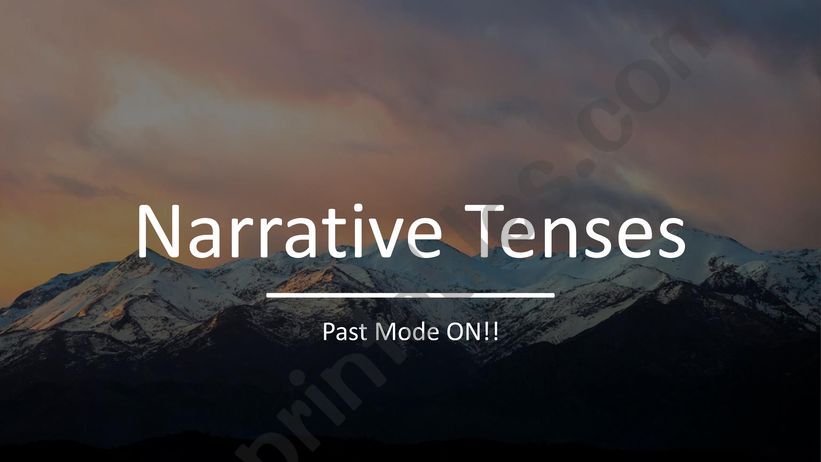 ESL - English PowerPoints: Narrative Tenses