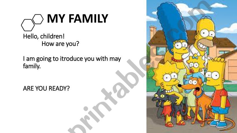 ESL - English PowerPoints: My family