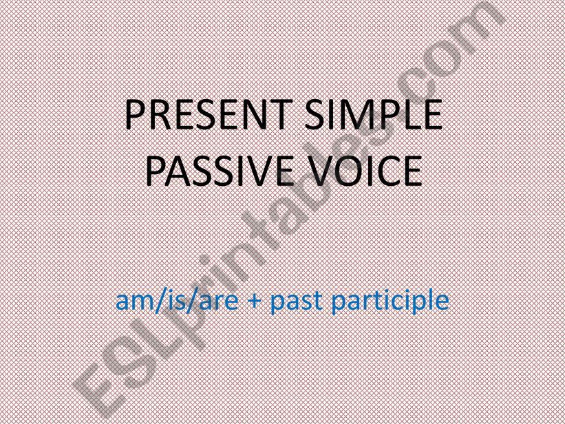 ESL - English PowerPoints: PASSIVE VOICE GAME