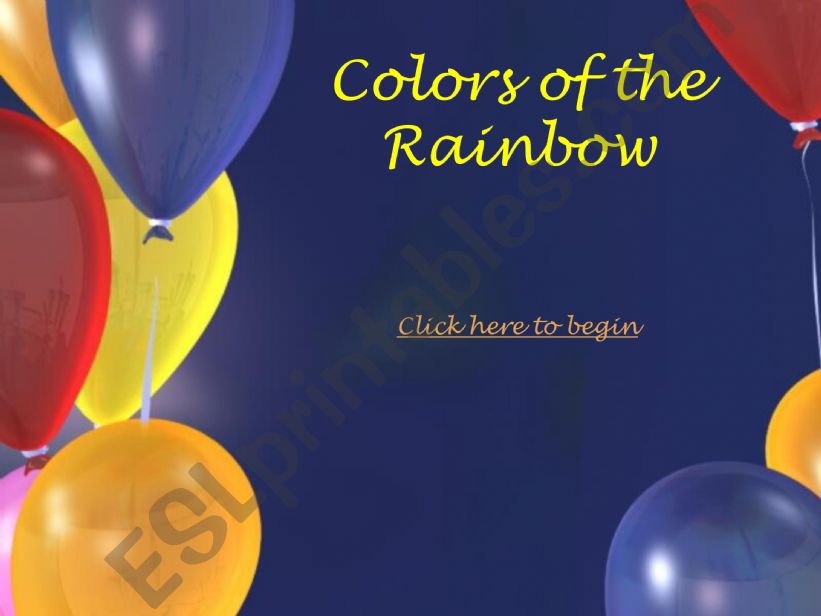 ESL - English PowerPoints: colours