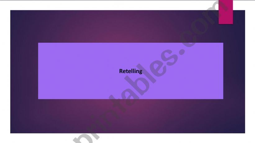ESL - English PowerPoints: Retelling