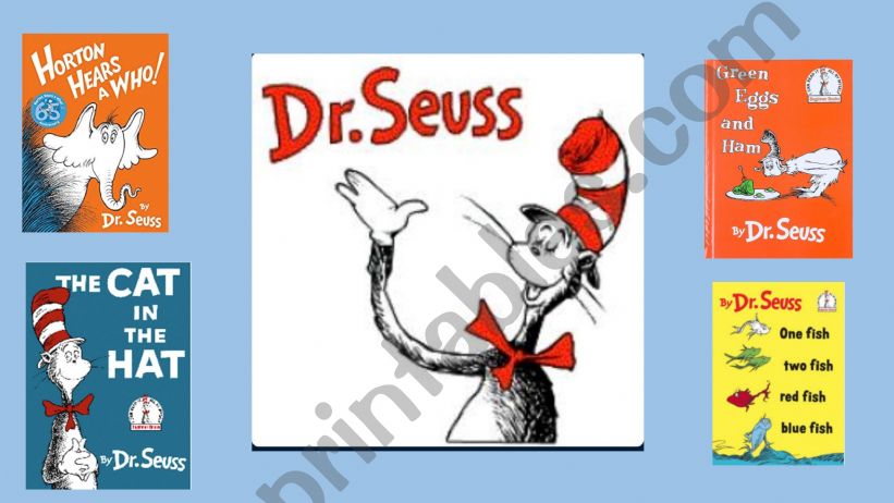 ESL - English PowerPoints: Dr Suess bio