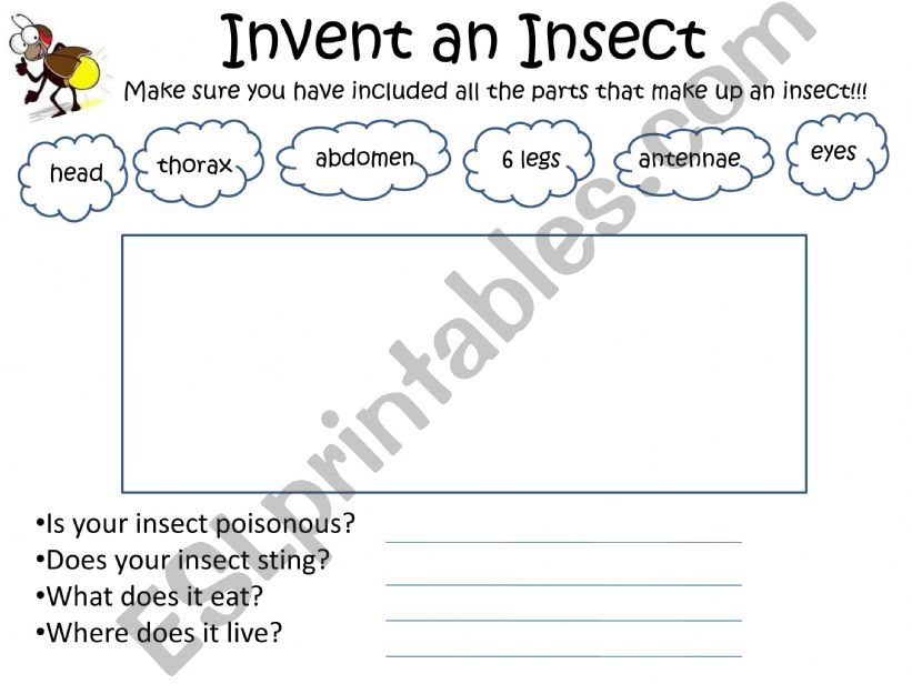 ESL - English PowerPoints: Invent an Insect