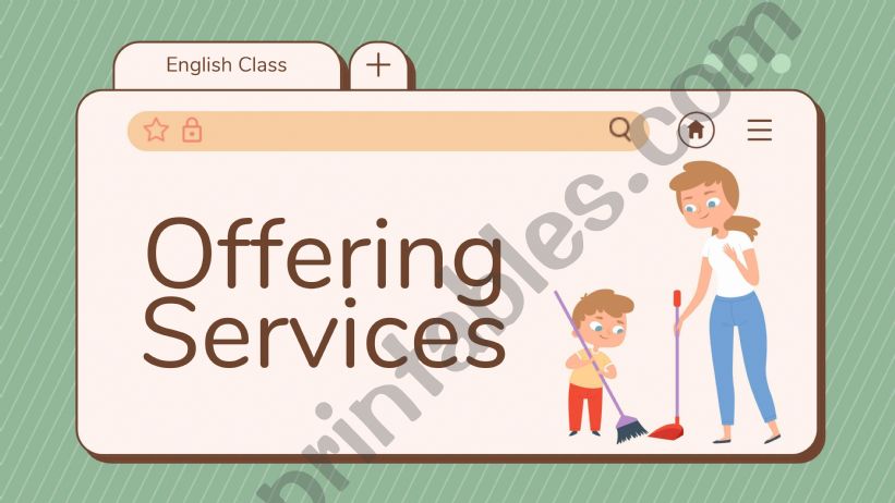 ESL - English PowerPoints: offering services
