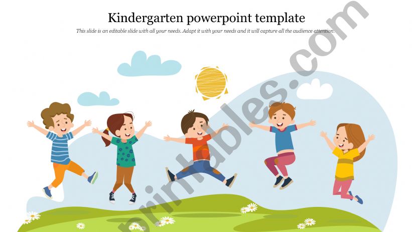 ESL - English PowerPoints: Kindergarten PPT Template & Google Slides ...