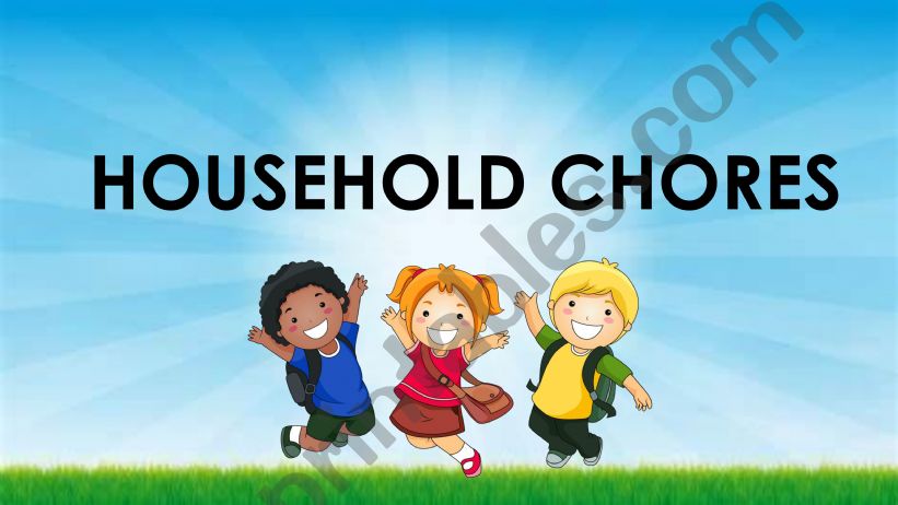ESL - English PowerPoints: HOUSEHOLD CHORES