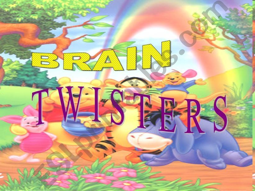 ESL - English PowerPoints: brain twisters