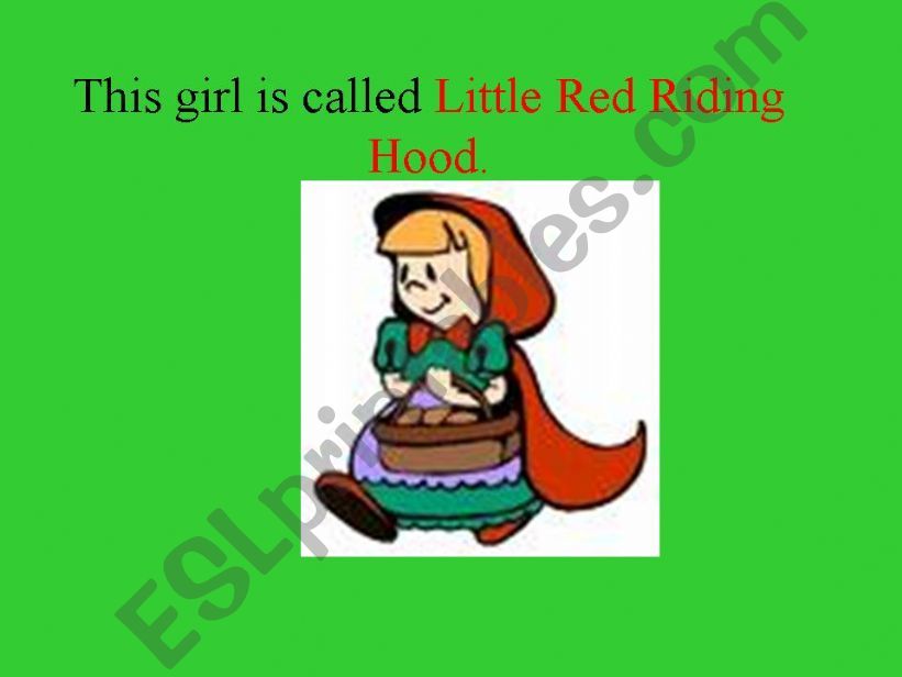 ESL - English PowerPoints: Little Red Riding Hood