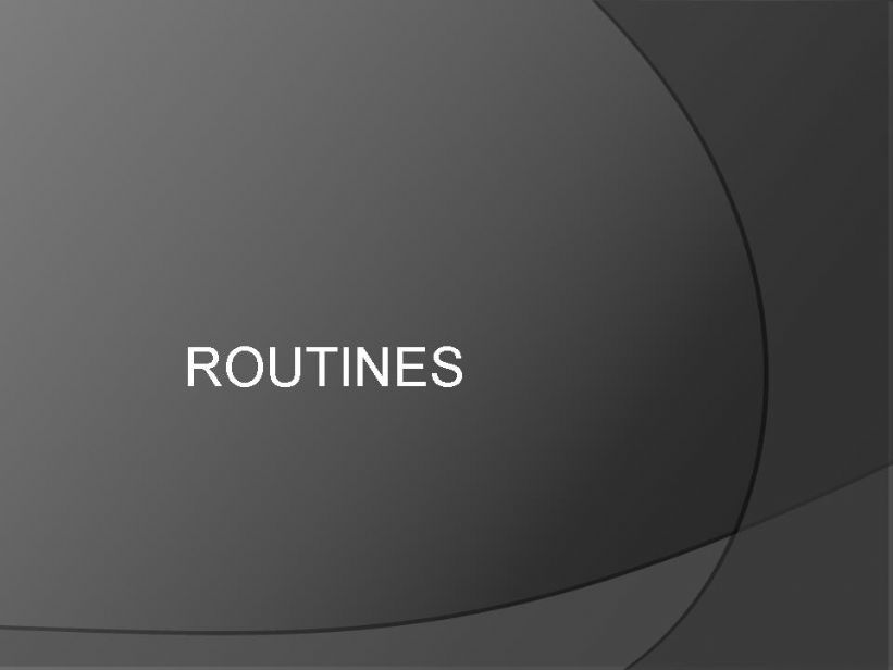 ESL - English PowerPoints: Routines (simple present review)