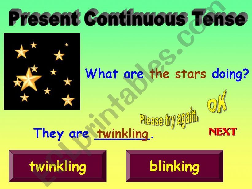 ESL - English PowerPoints: PRESENT CONTINUOUS TENSE