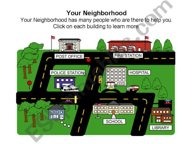 ESL - English PowerPoints: neighborhood helper