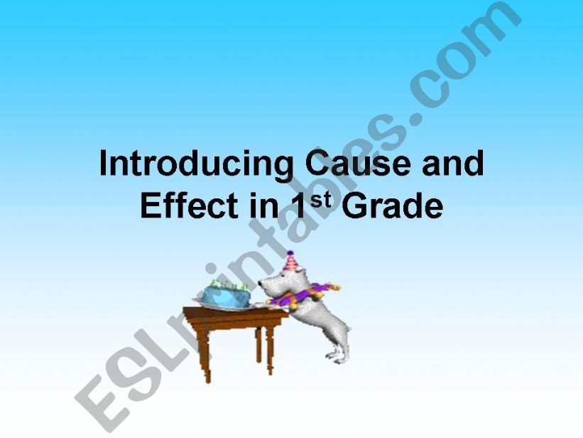 ESL - English PowerPoints: cause and effect