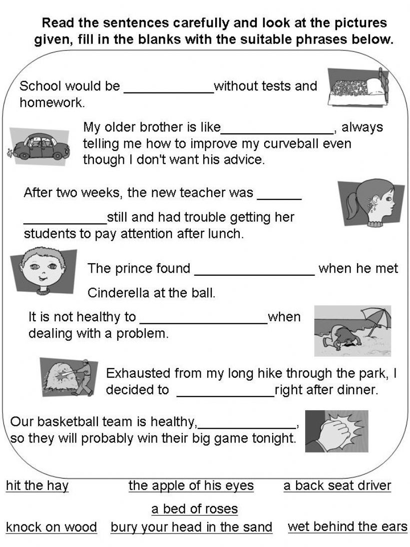 ESL - English PowerPoints: Idioms Worksheet