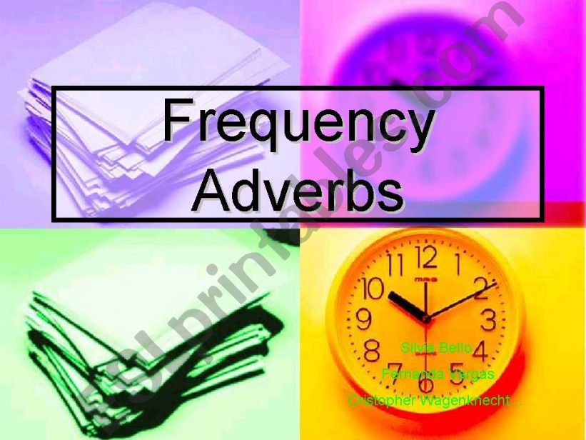 ESL - English PowerPoints: Frequency Adverbs