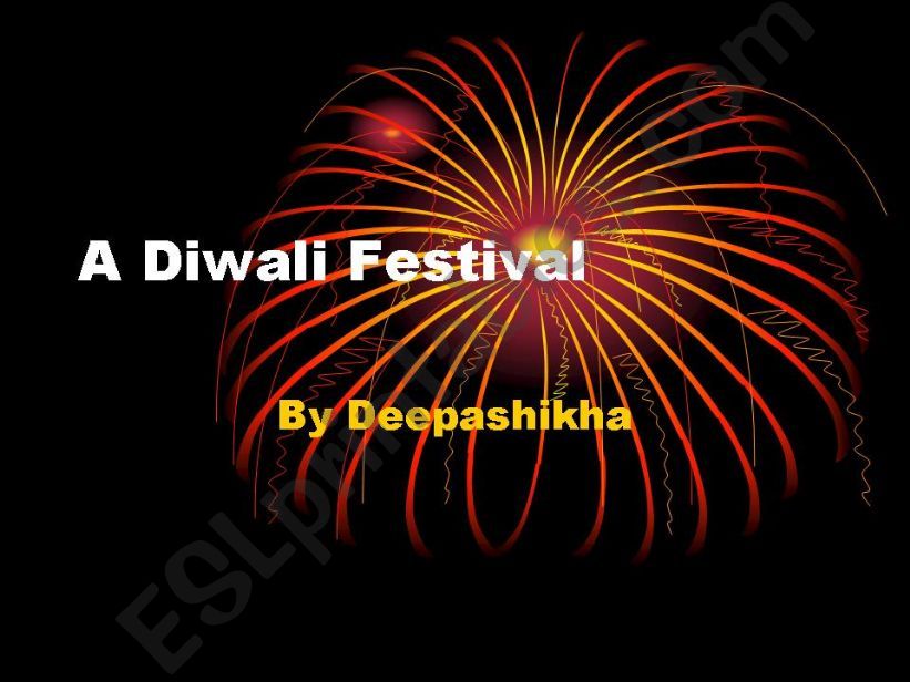 ESL - English PowerPoints: diwali