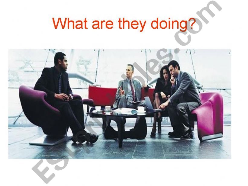 ESL - English PowerPoints: Present continuous tense