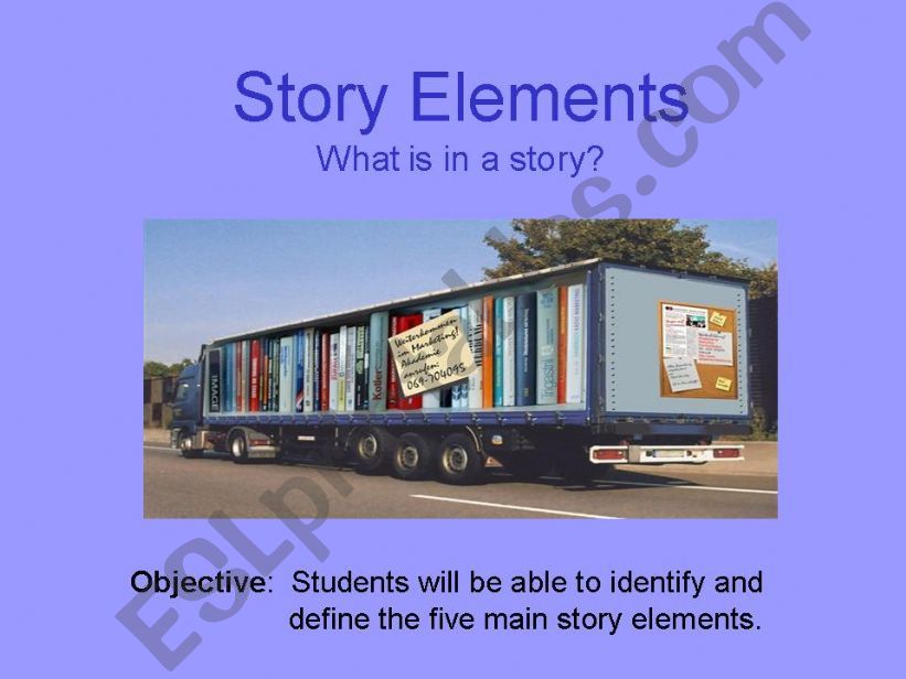 ESL - English PowerPoints: Story Elements