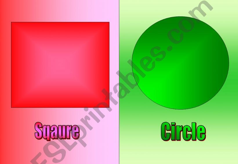 ESL - English PowerPoints: Basic shapes