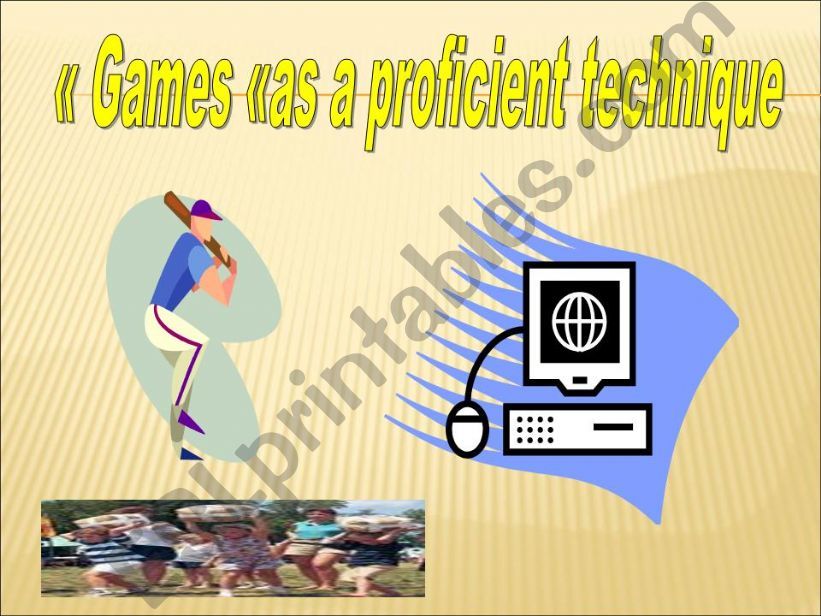 ESL - English PowerPoints: games in teaching