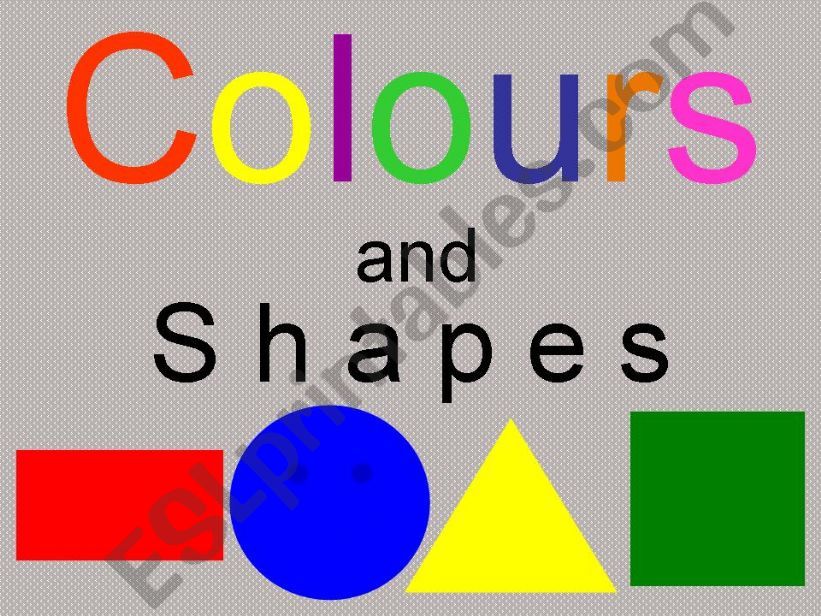 ESL - English PowerPoints: Colours and Shapes
