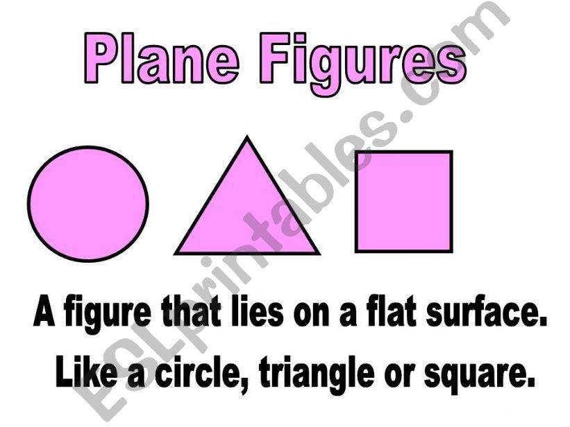 ESL - English PowerPoints: Geometry vocabulary powerpoint