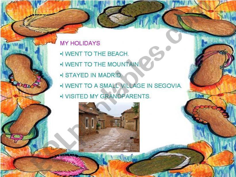 ESL - English PowerPoints: Summer holidays