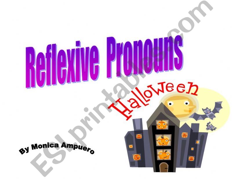 ESL - English PowerPoints: reflexive pronouns