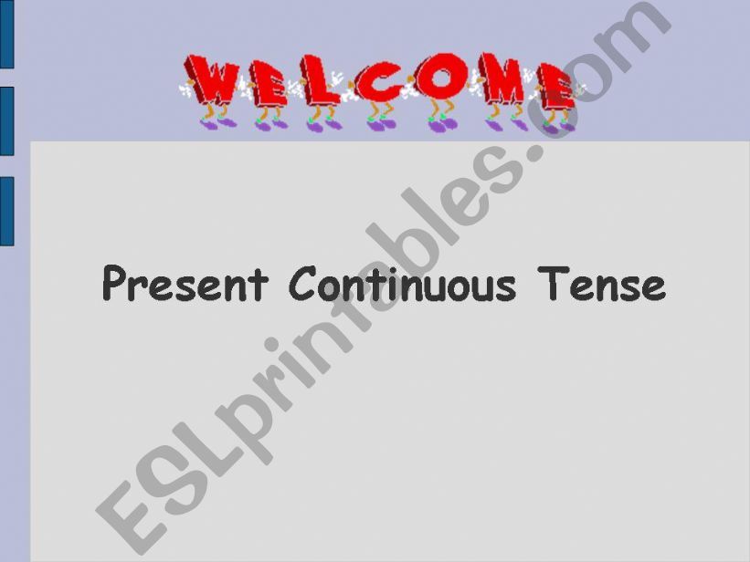 ESL - English PowerPoints: Present Continuous tense