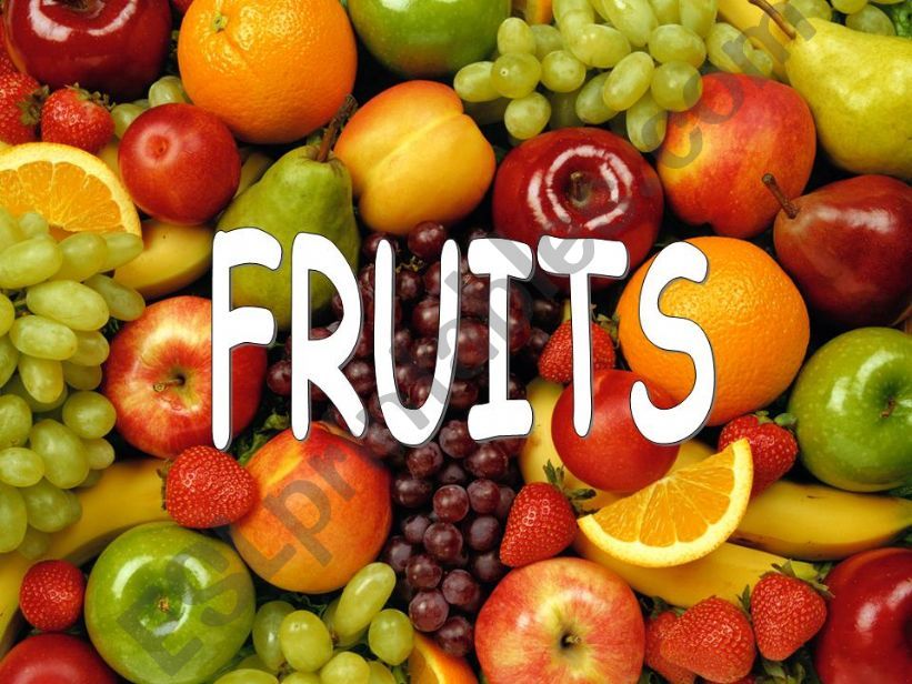ESL - English PowerPoints: FRUITS