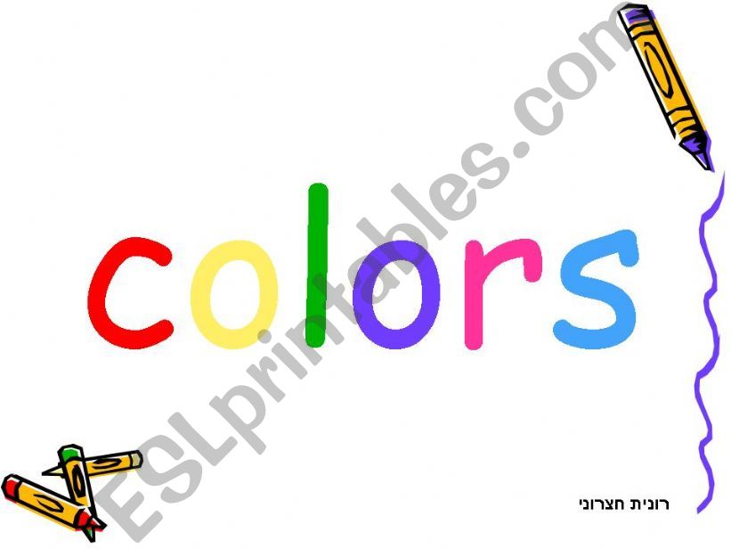 ESL - English PowerPoints: colors