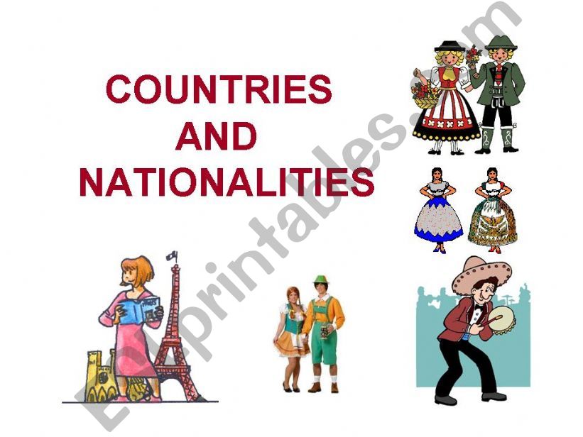 ESL - English PowerPoints: Countries and nationalities