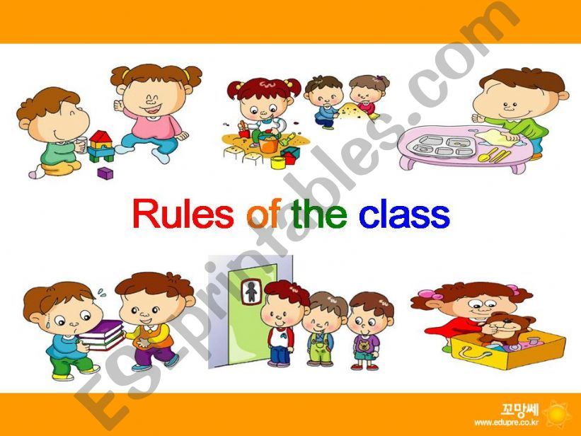 ESL English PowerPoints Rules Of The Class ESL English PowerPoints Rules Of The Class